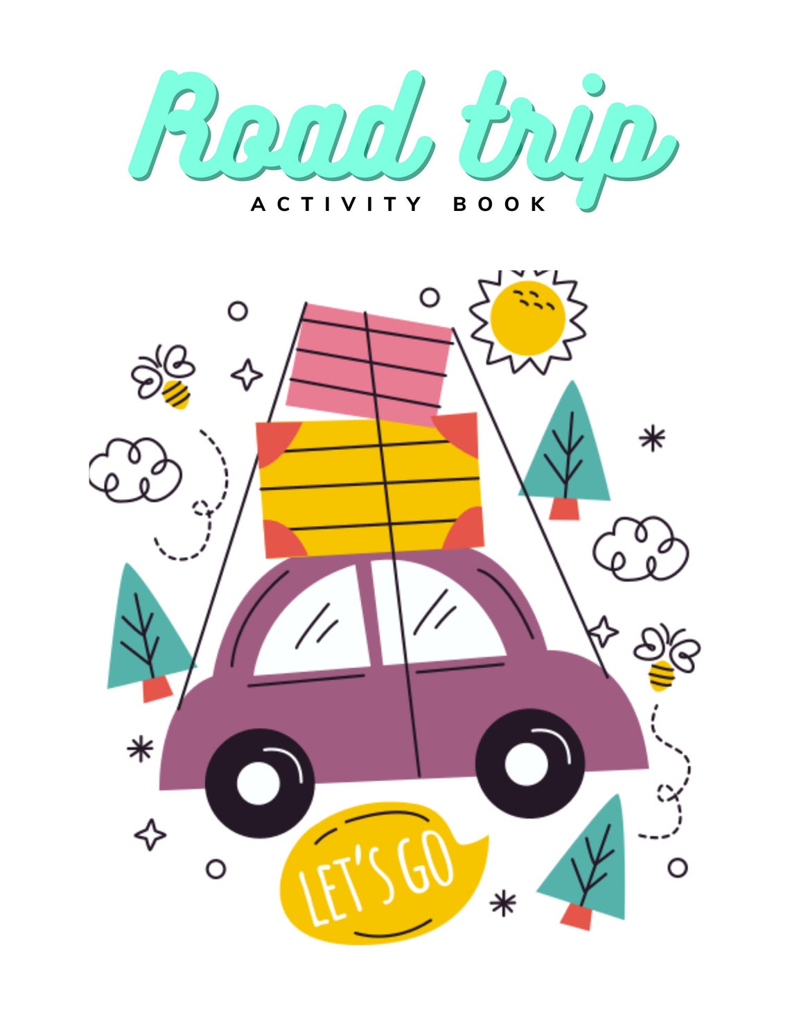 Road Trip Travel Activity Book for Kids Digital Files Instant Download ...