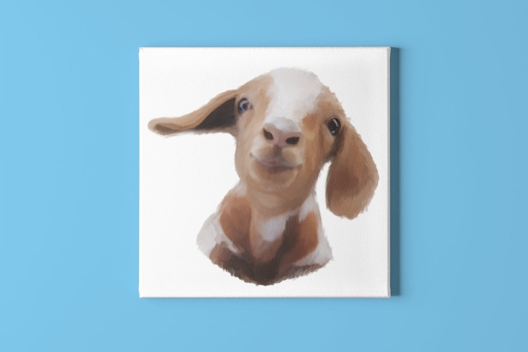 Goofy Goat Farm Animal Nursery Print Digital Download - Etsy