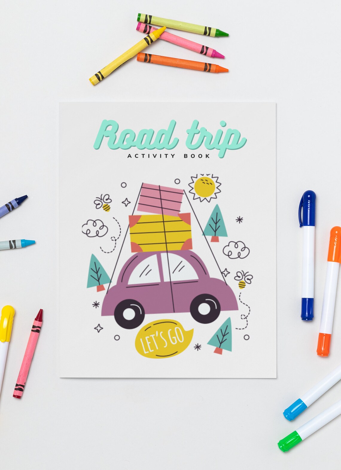 Road Trip Travel Activity Book for Kids Digital Files Instant Download ...