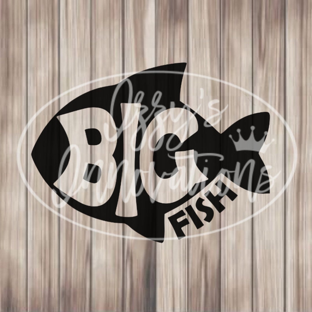 Big Fish SVG Cut File: Cricut, Silhouette (PNG, JPG) - Etsy