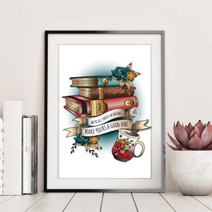 Reading Quote, Inspiring Words, Book Lover Gift, Bookish Gifts, Reading ...