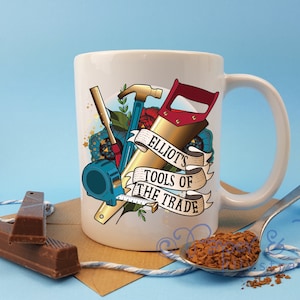 Christmas Gift Idea for a Handyman, Personalised Cup, Carpenter ...