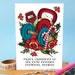 Sporty Christmas Card, Personal Trainer Card, Sports Christmas Card ...