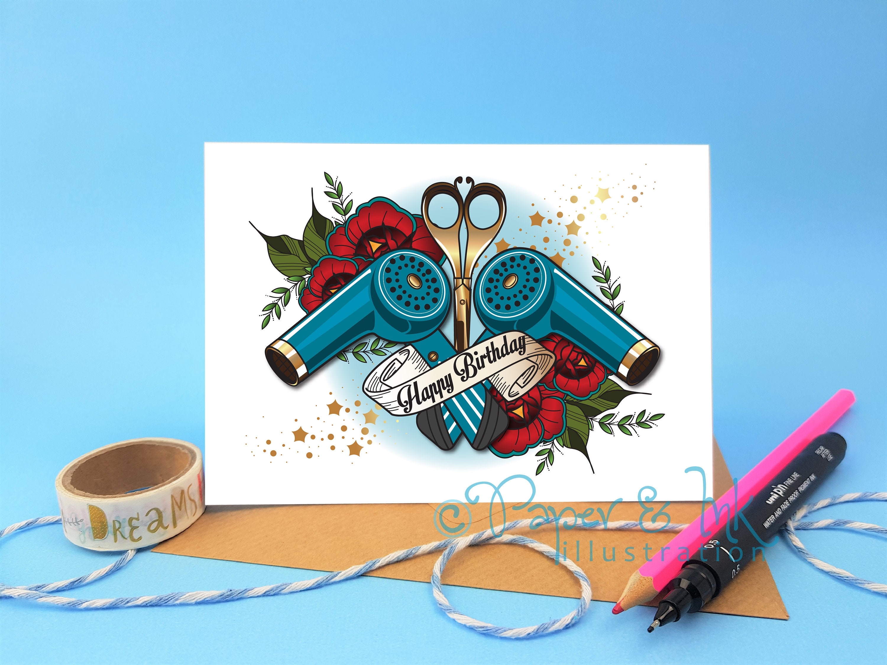 Hairdresser Card Hairdresser Friend Birthday Card Special - Etsy