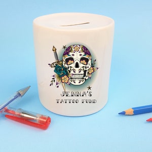 Tattoo Fund, Money Box, Personalised Gift, Tattoo Lover, Gift Idea, for ...