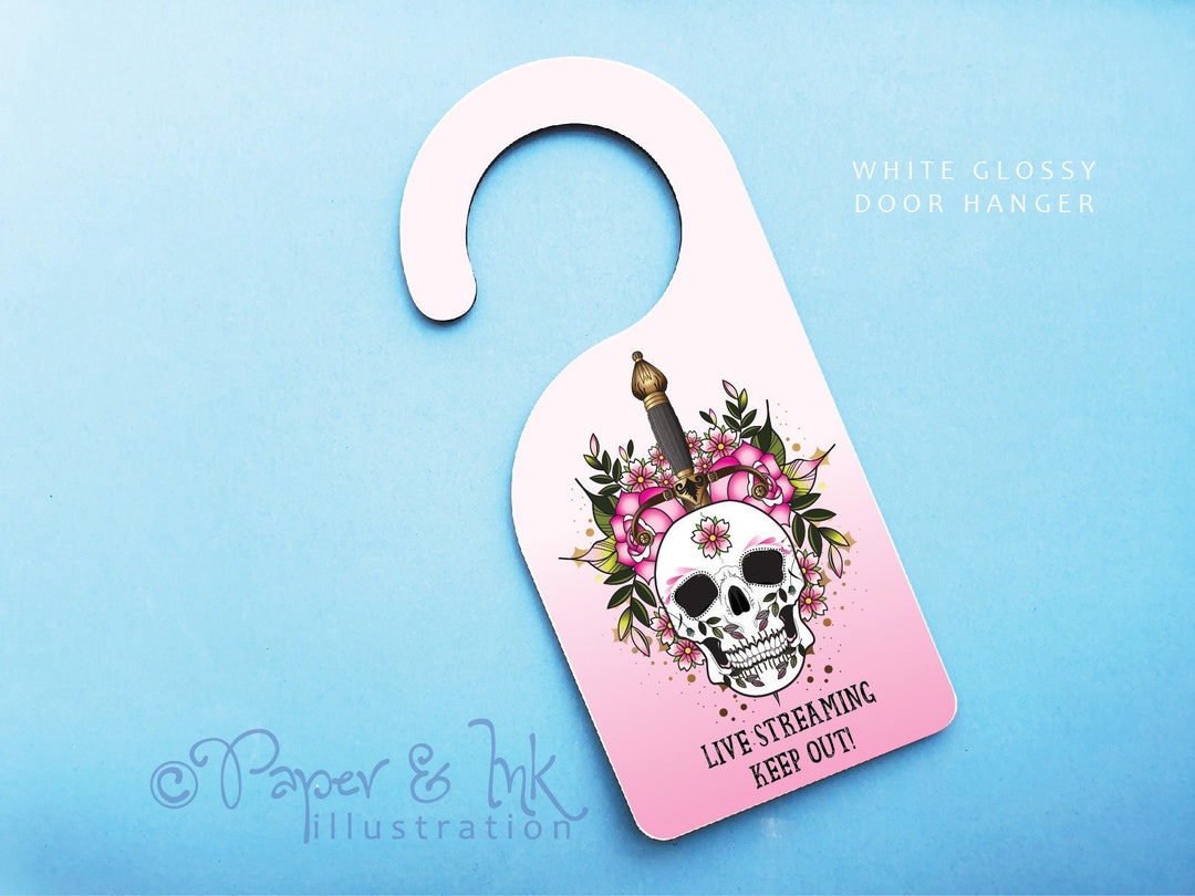 Live Stream Gift, Streamer Gift, Live Streaming Keep Out, Door Sign ...