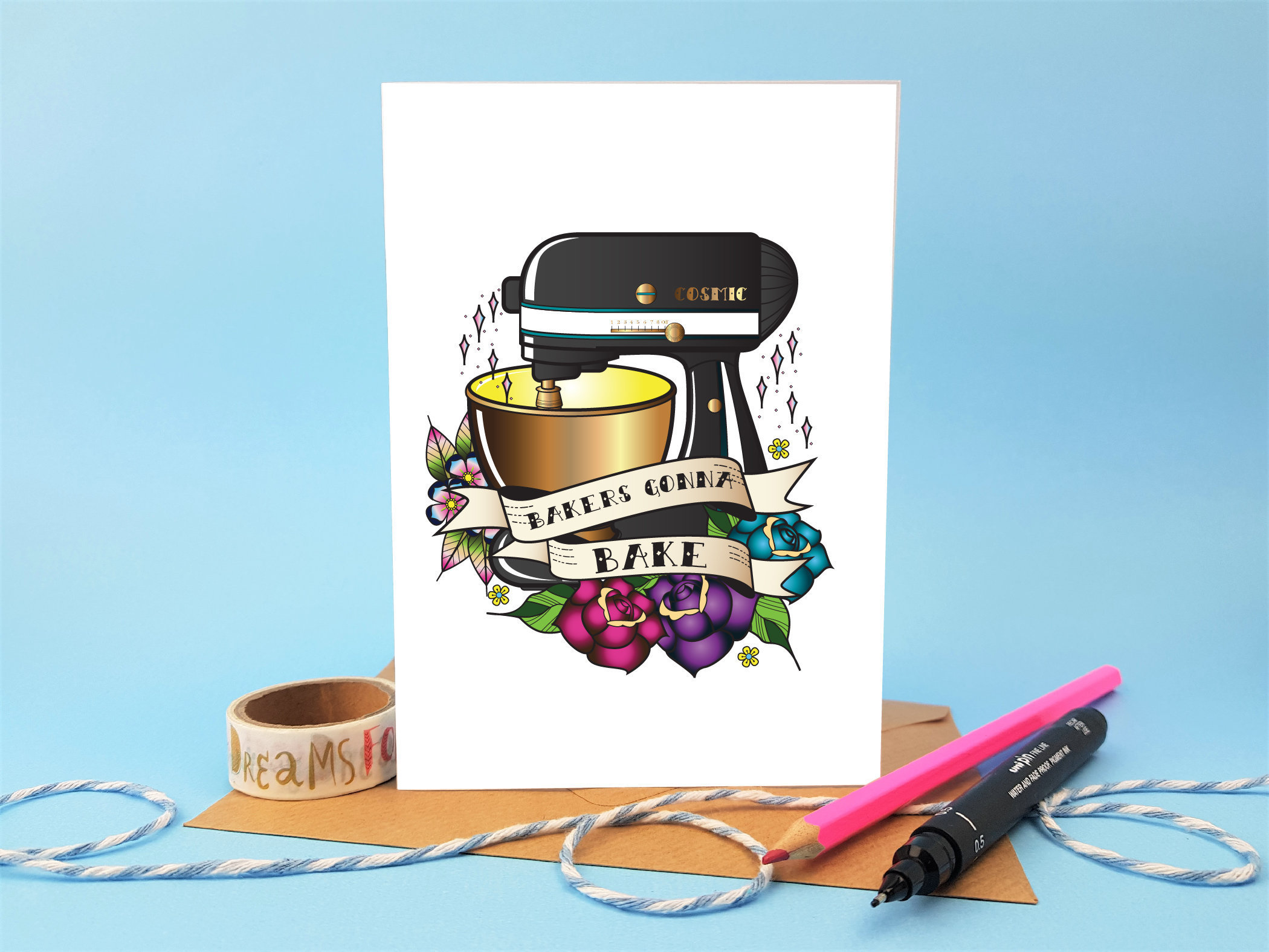 Baker Birthday Card for Baker Bakers Gonna Bake Loves to | Etsy