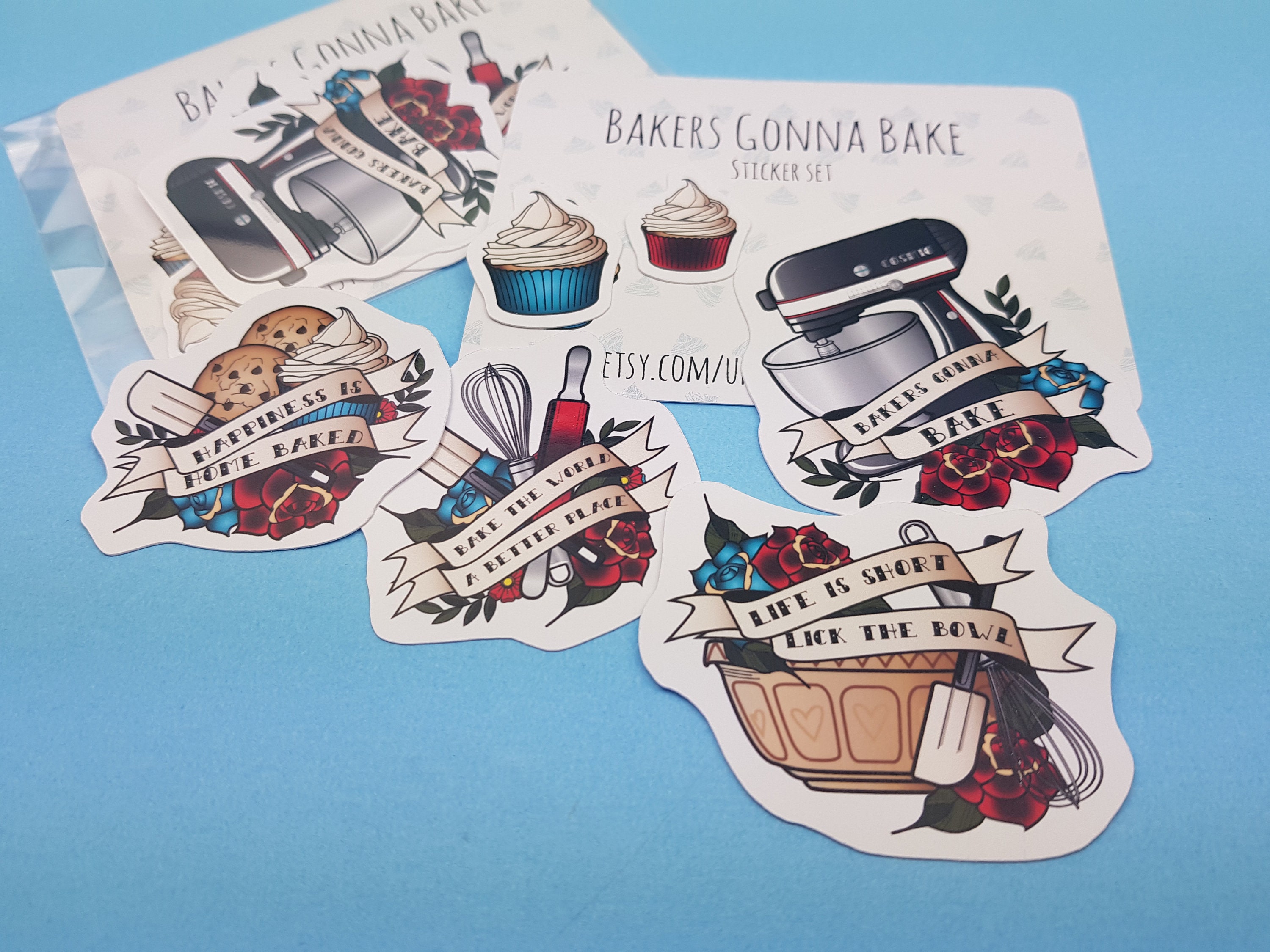 Baking Decals Baking Stickers Baking Gift Small Gift For - Etsy