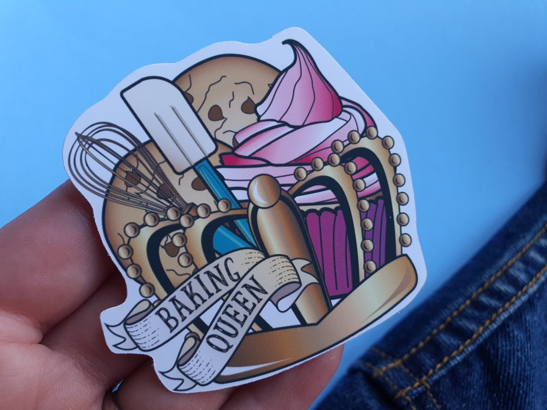 Baking Queen Sticker Decal, Baker Sticker, Baking Gift, Small Priced ...