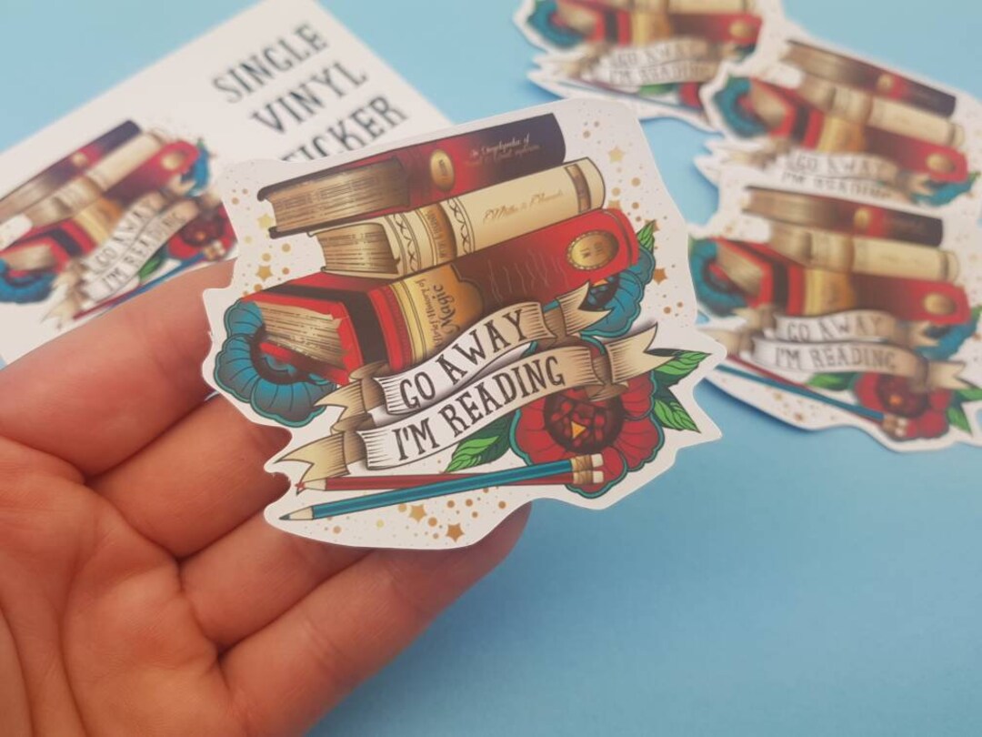 Reading Sticker, Book Stickers, Reading Themed Gift, Sticker Pack ...