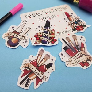 Beauty Stickers, Makeup Stickers, Glam Stickers, Glossy Stickers ...