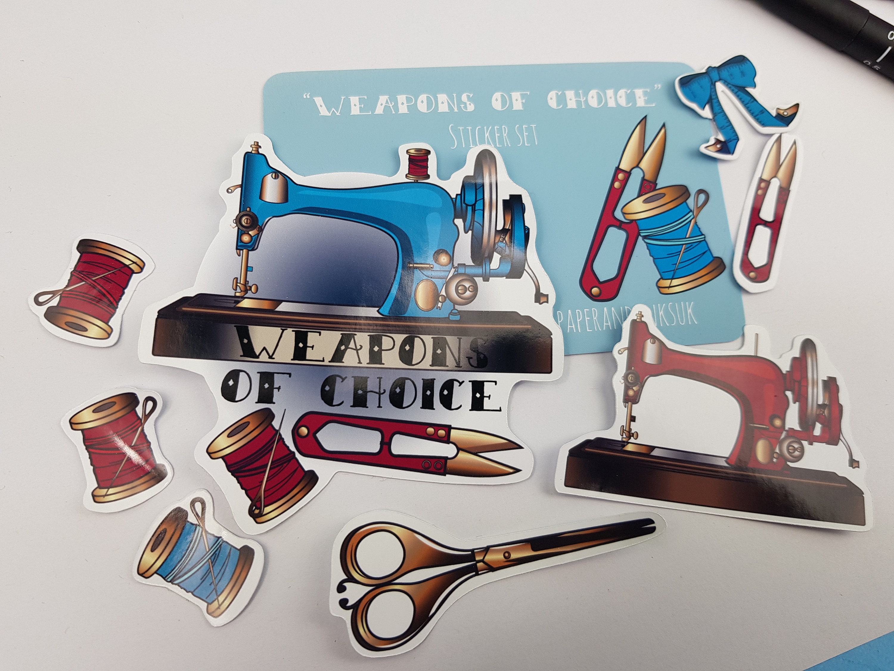 Sewing Decals Vinyl Stickers Craft Stickers Crafting - Etsy