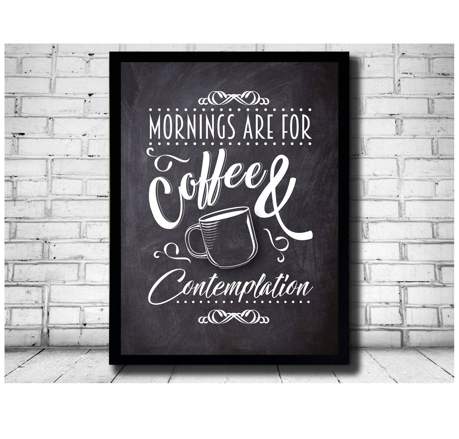 Coffee Station Art Print | Funny Quote, Tattoo Art Style - Etsy UK