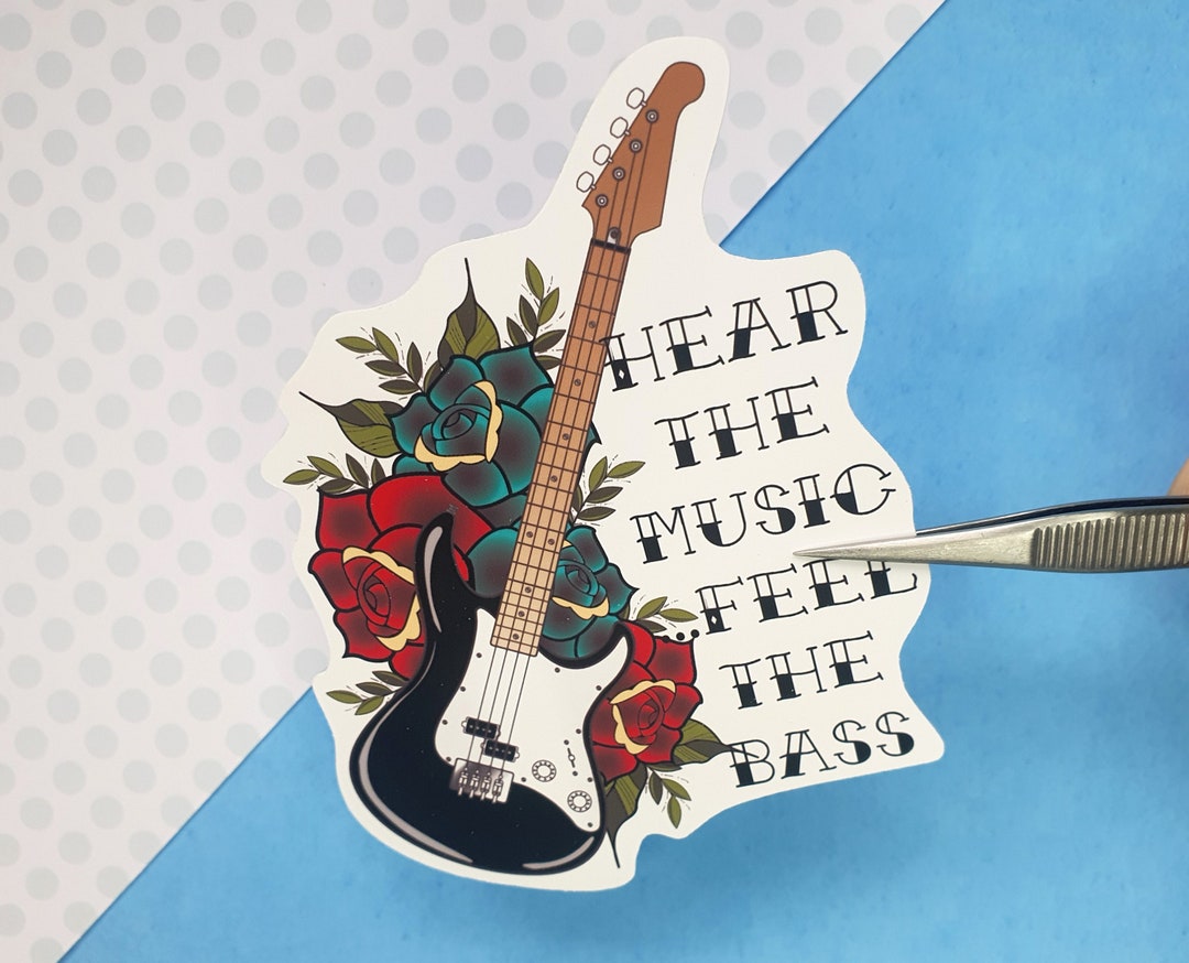 Bass Player Music Sticker Decal for Rock Band Friend Who Plays Bass ...