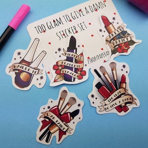 Beauty Stickers, Makeup Stickers, Glam Stickers, Glossy Stickers ...