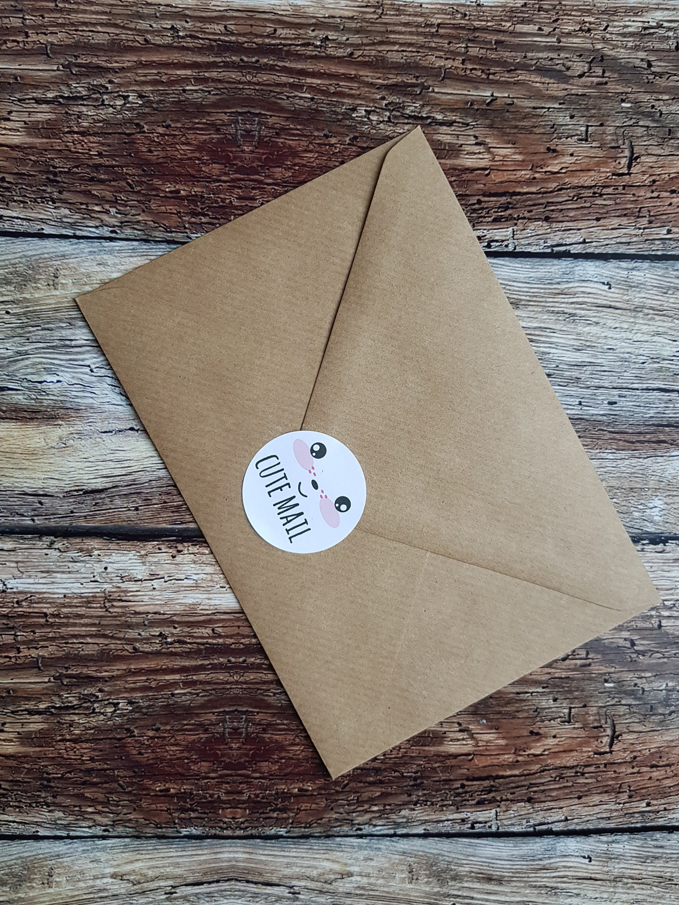 Small business handmade business postal stickers cute | Etsy