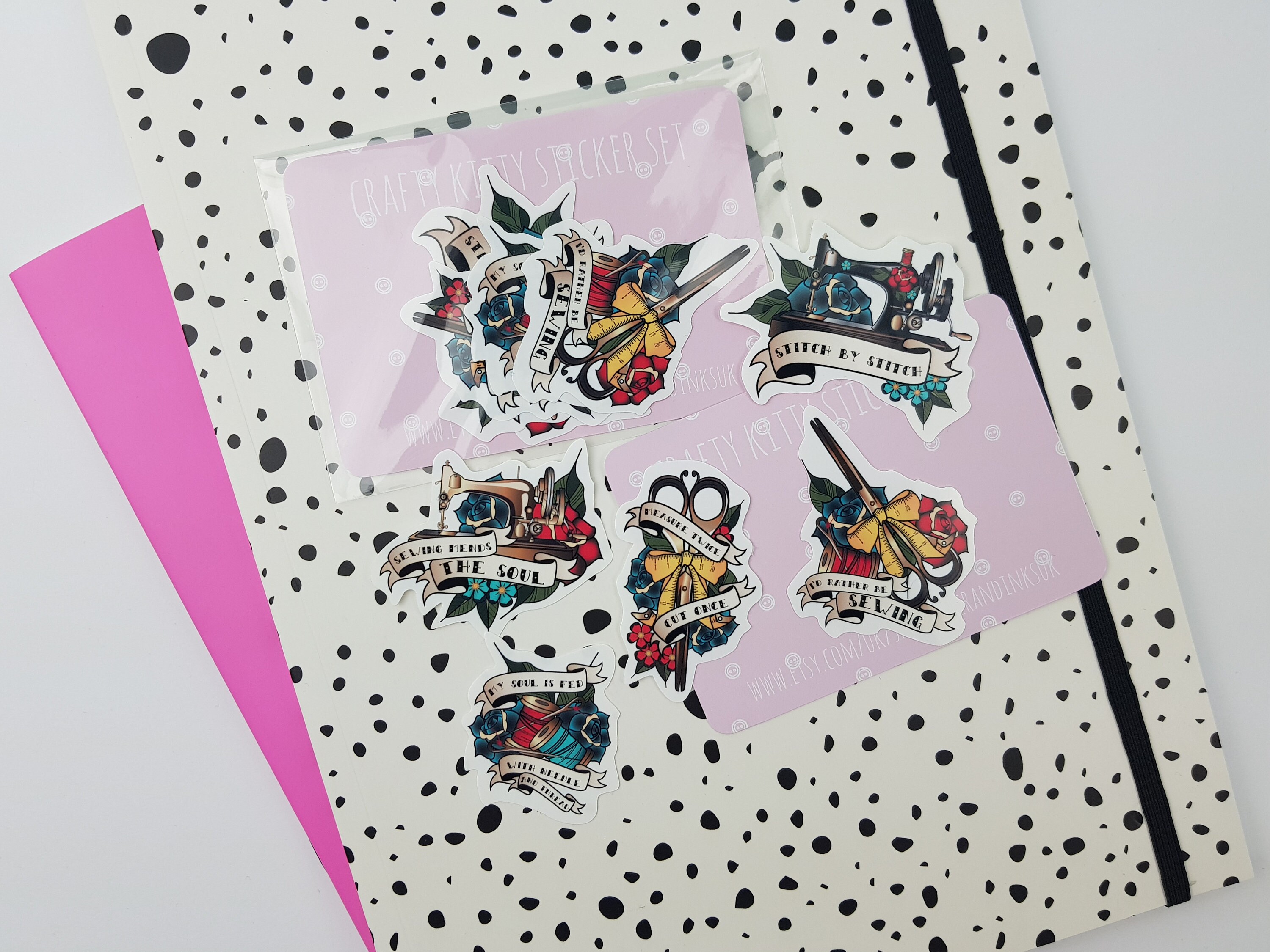 Crafting Sticker Set, Sewing Decals, Sewing Themed, Sticker Set, Sewing ...