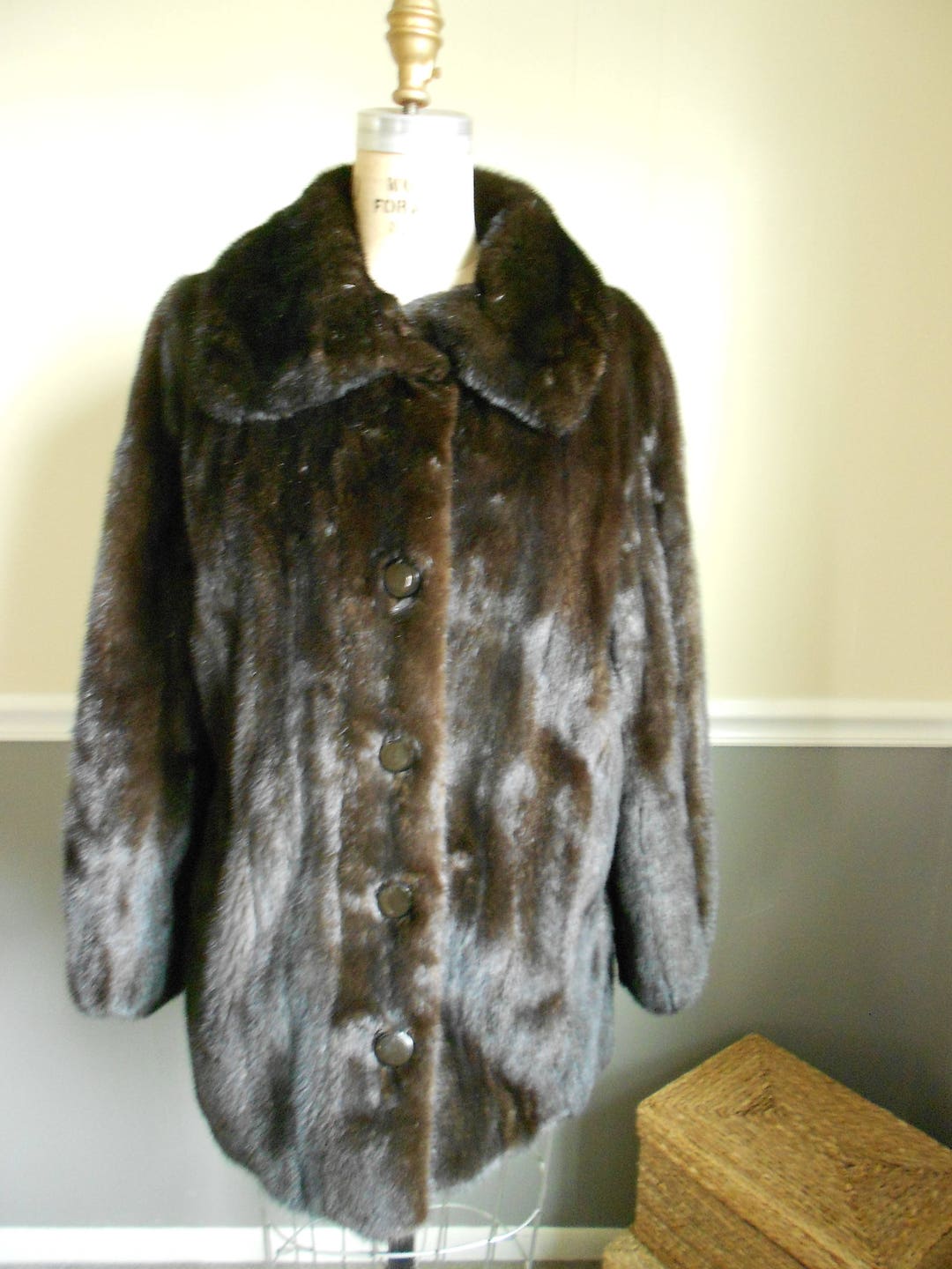 Mink Coat / Chocolate Brown Mink - Etsy