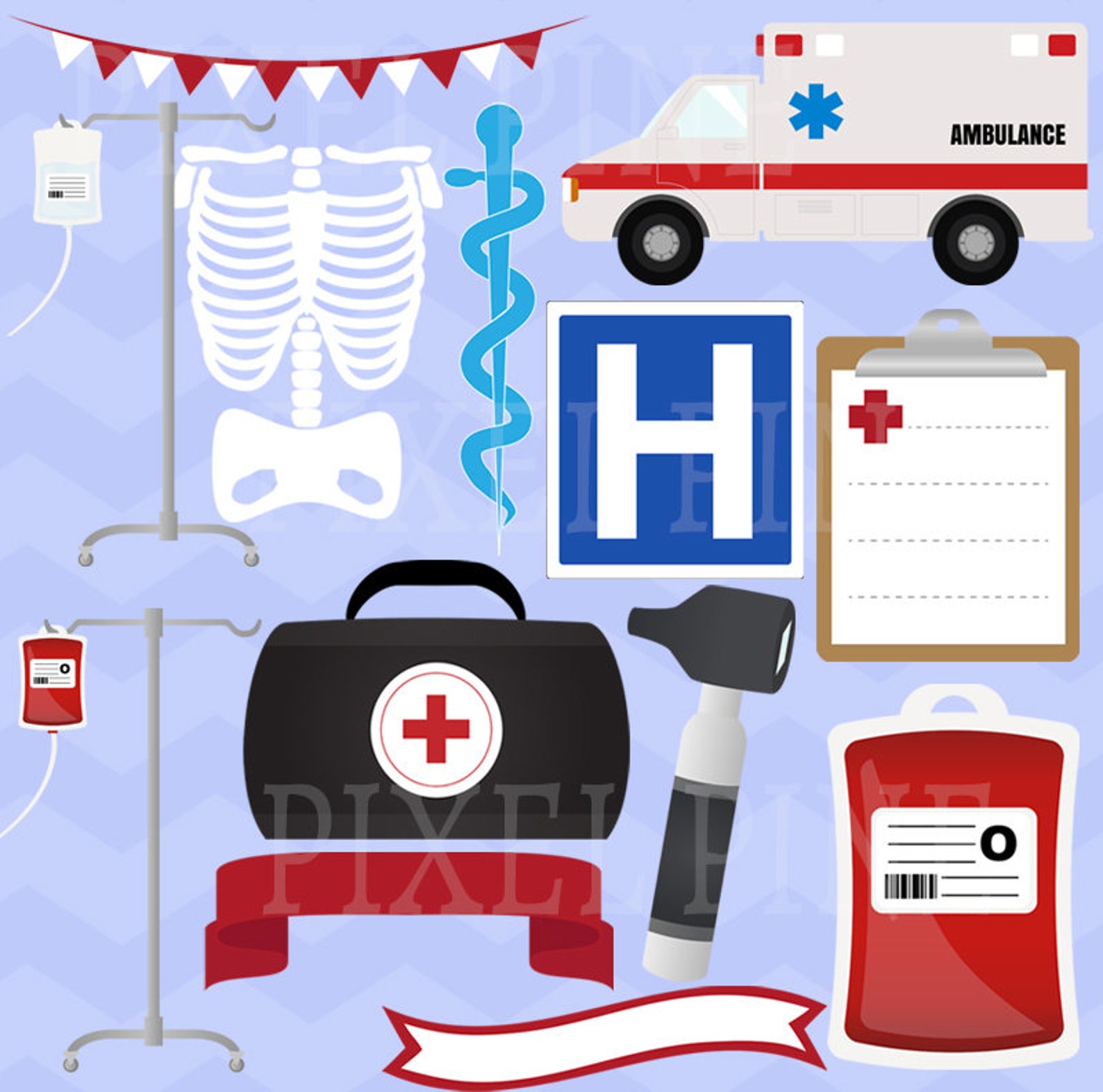 Medical Clipart Doctors Themed Clipart Set 32 Pngs 5 Nurses - Etsy UK