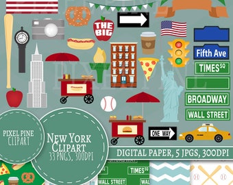 NEW YORK Clip Art Commercial Use Statue of Liberty NY Usa - Etsy