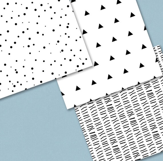 Papercraft Paper Minimalist Digital Paper 14 JPGs diy minimalist paper ...