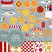 Pizza Clipart Set, 39 Pngs, 5 Pizza Party Digital Paper Jpgs ...