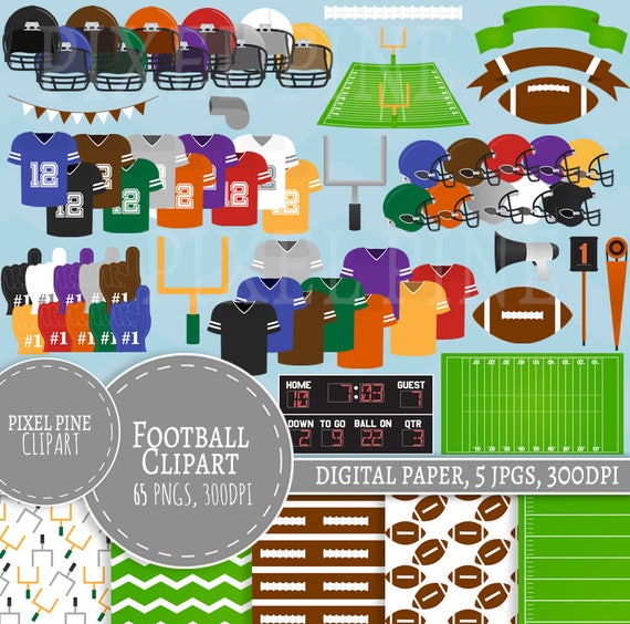 Football Clipart American Football 65 Pngs 5 Football - Etsy Australia