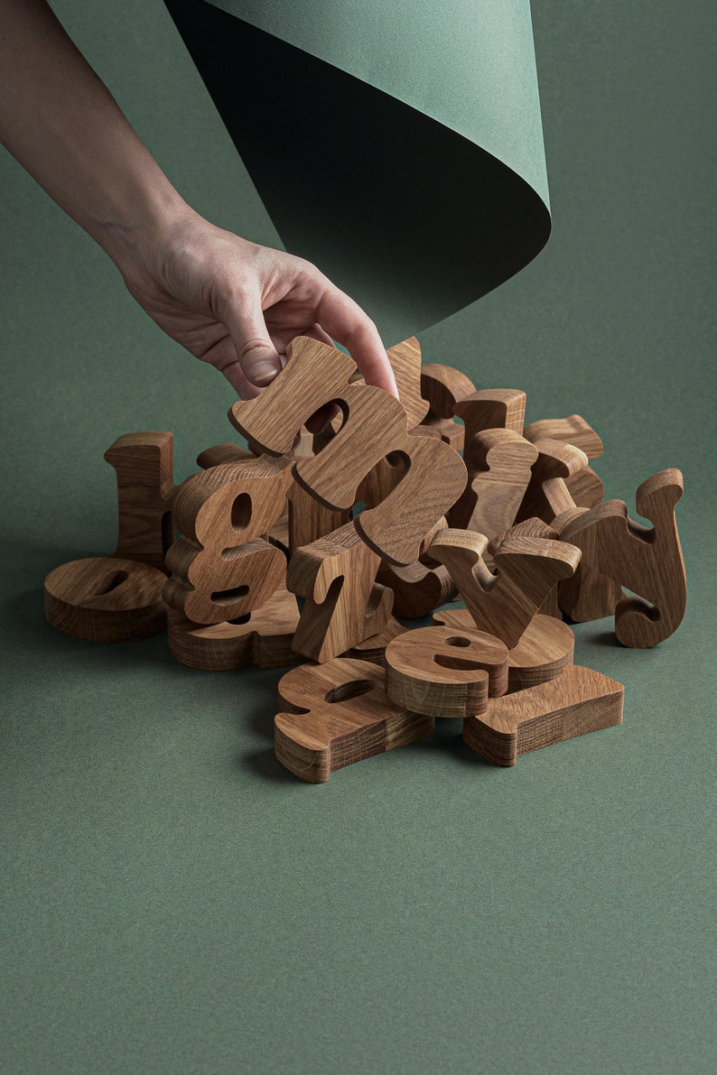 Lowercase Letters Wooden Alphabet Montessori Letters Alphabet Etsy