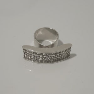 Woven Textured Ring - Etsy