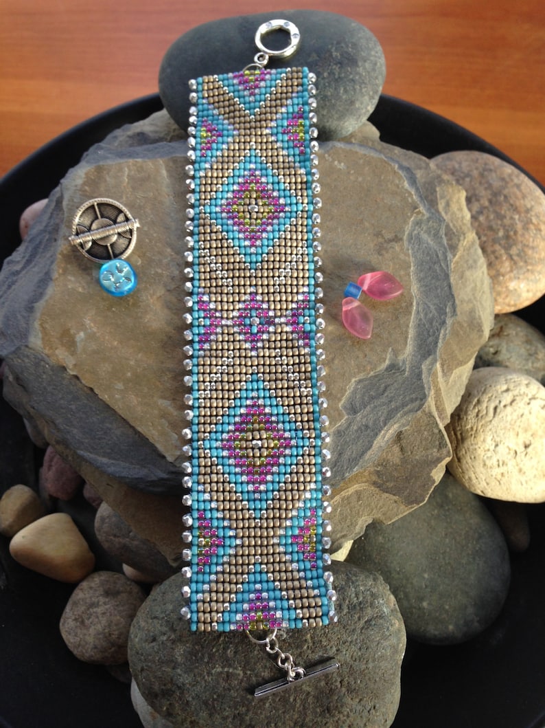 Pastel Geometrics Bracelet - Etsy