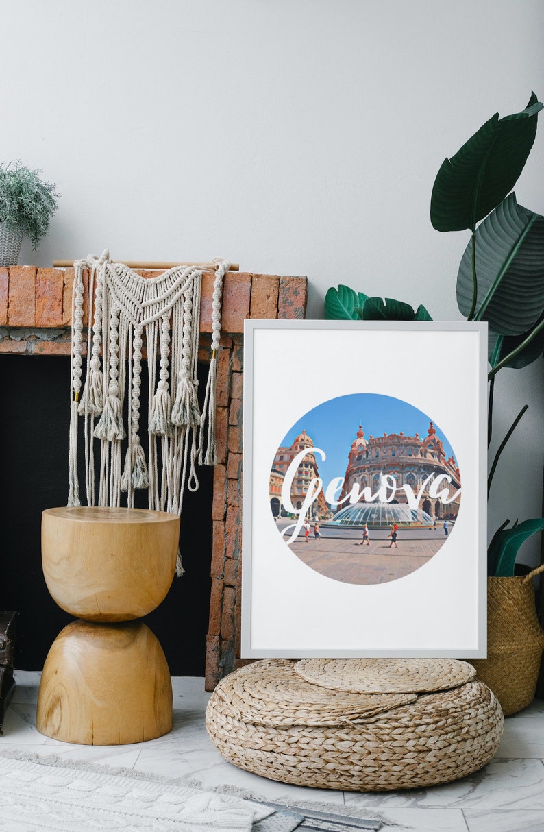 Vintage Style Wall Art "genova" - Not Framed. - Etsy