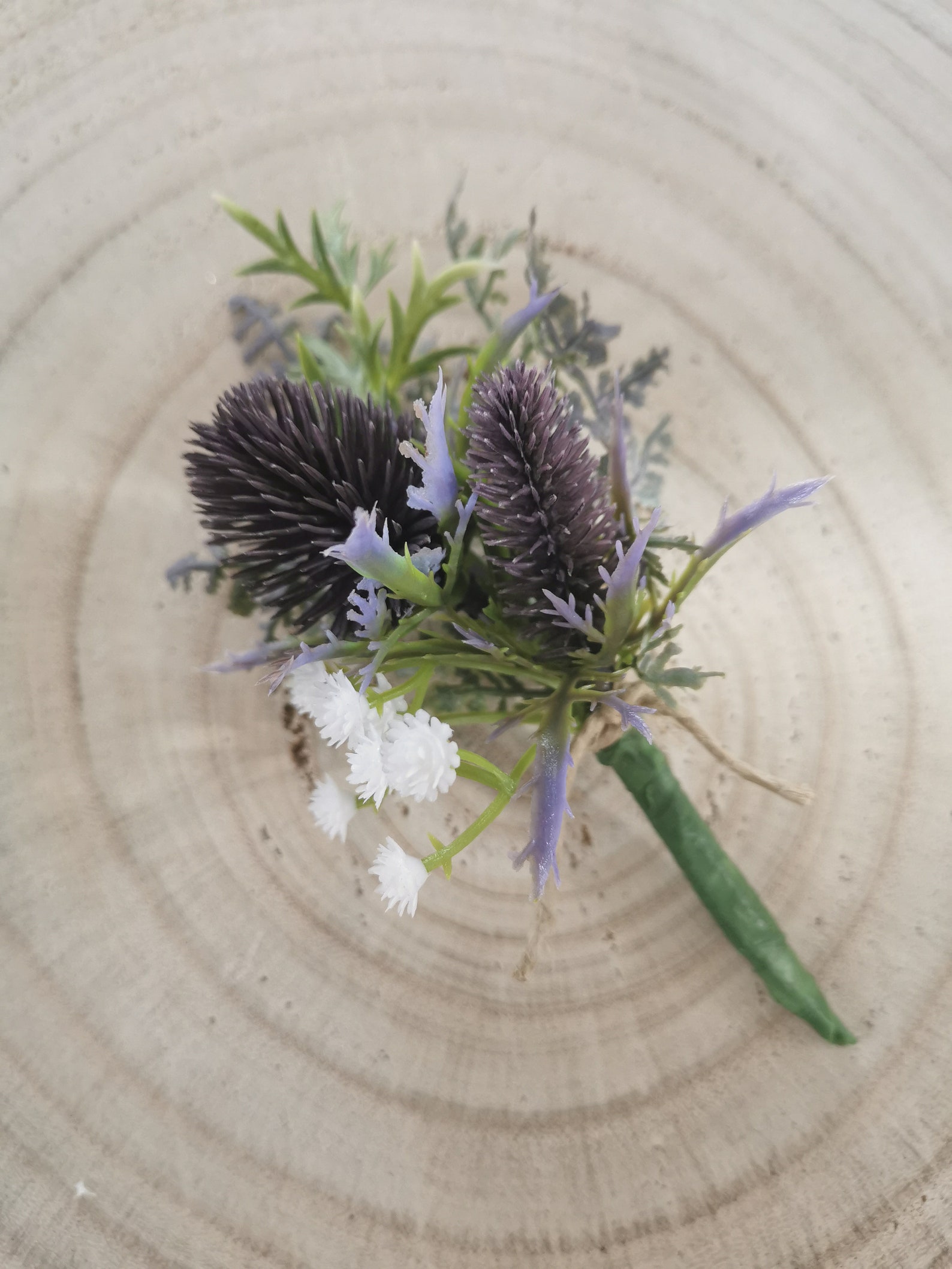 Rustic thistle buttonhole Purple thistle buttonhole Scottish | Etsy