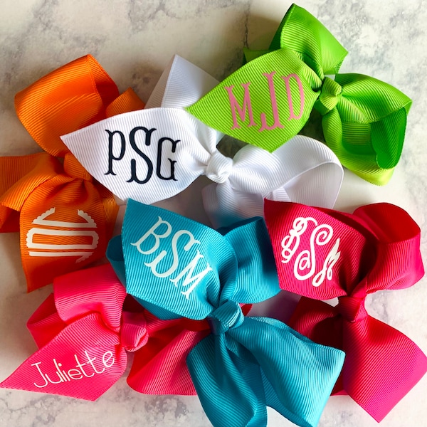 Bow Monogram - Etsy