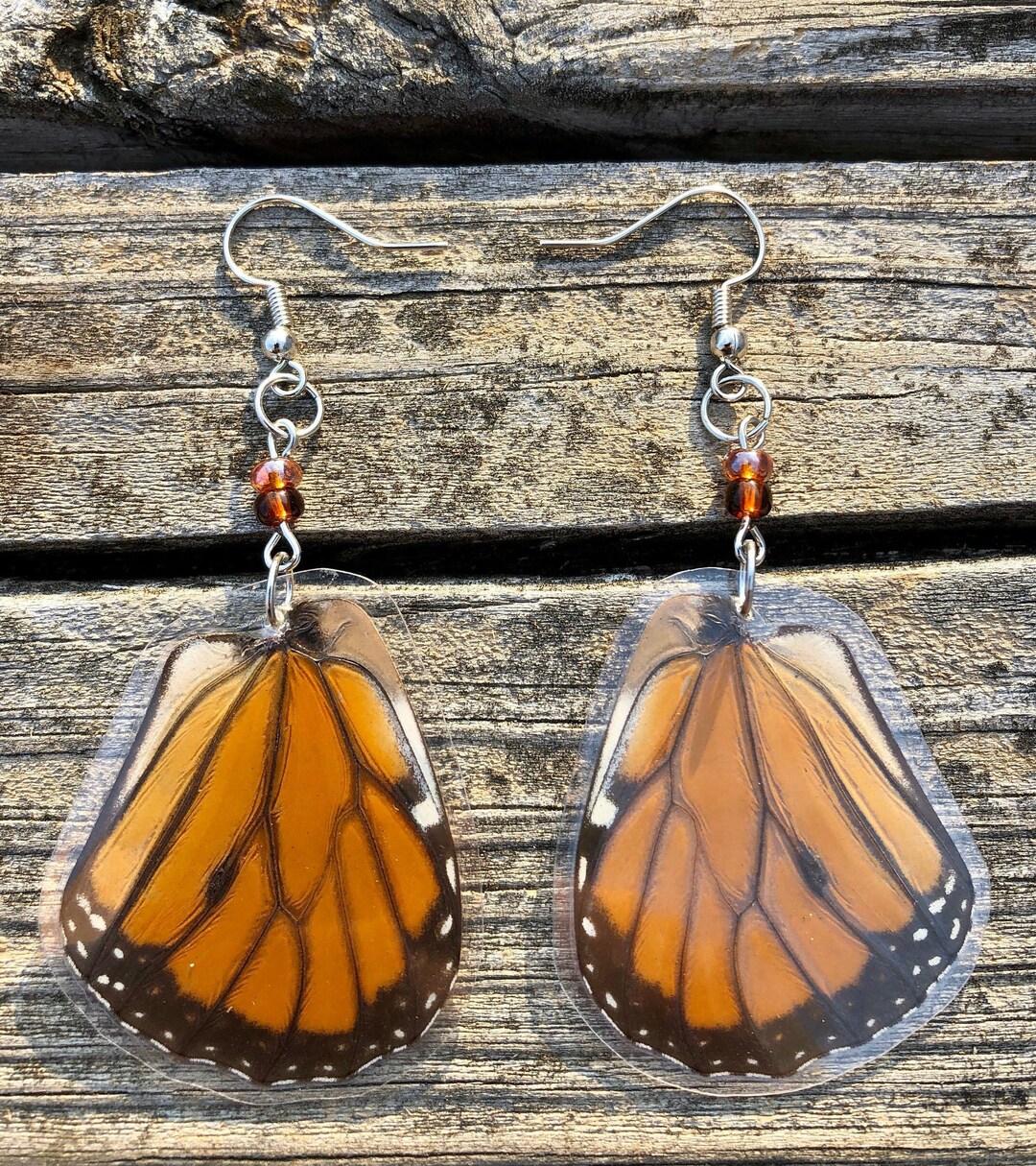 Real Butterfly Earrings Monarch Danaus Plexippus Butterfly Jewelry ...