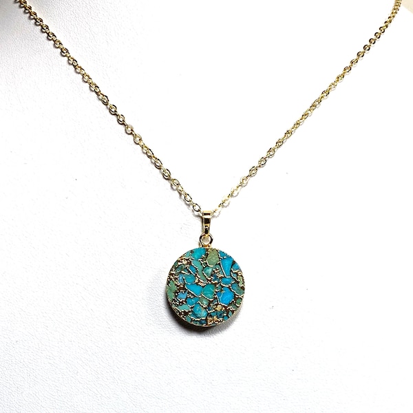 Turquoise Medallion - Etsy