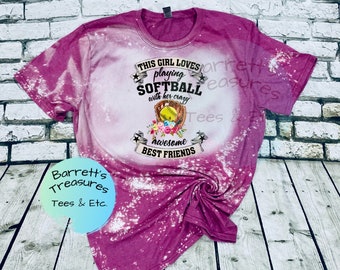 Softball Best Friends - Etsy