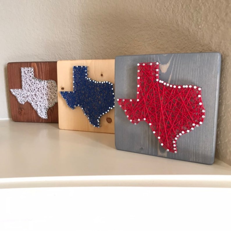 Texas String Art Kit State Sign Wall Decoration Birthday - Etsy