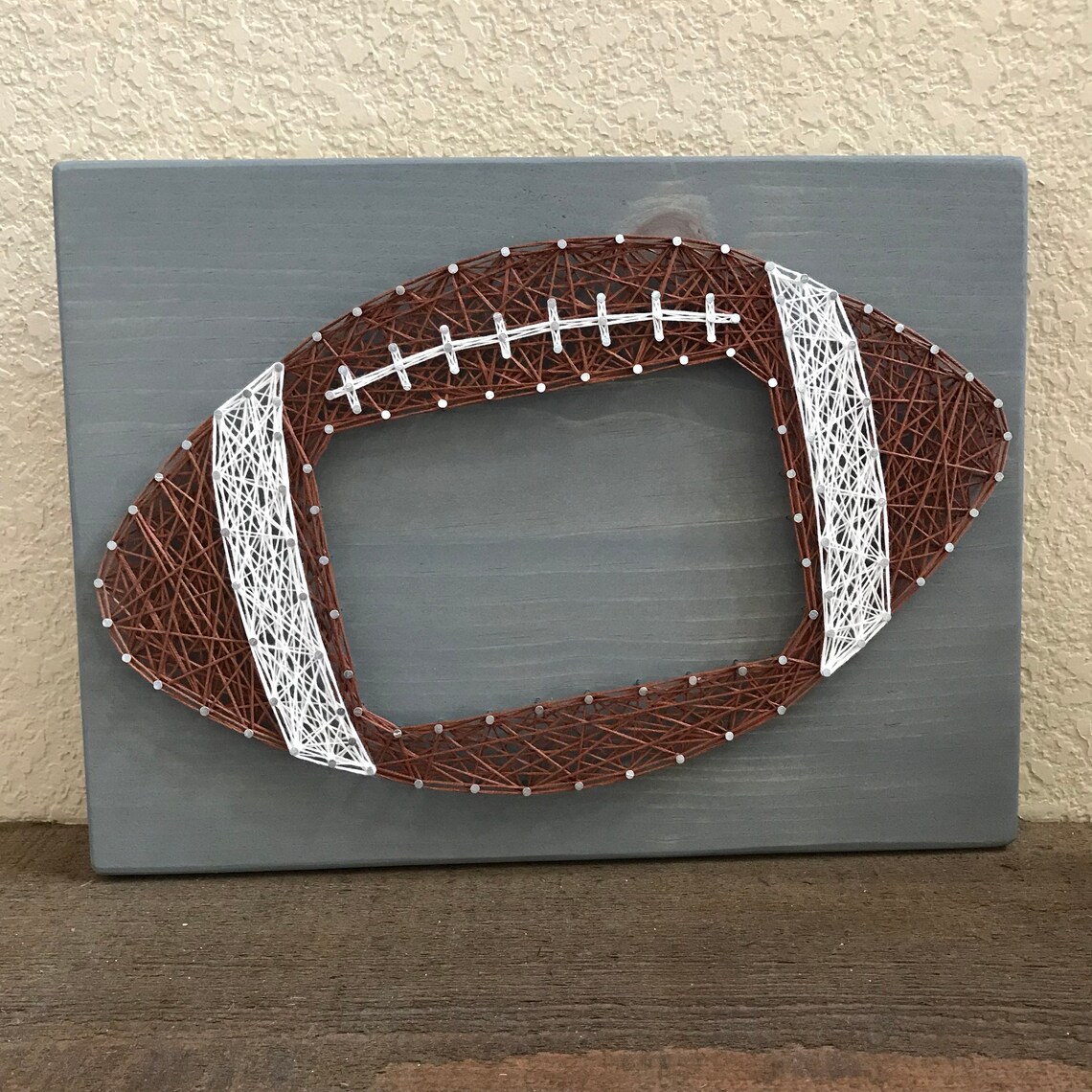 Football String Art Picture Frame Sign Game Room Decor Man - Etsy