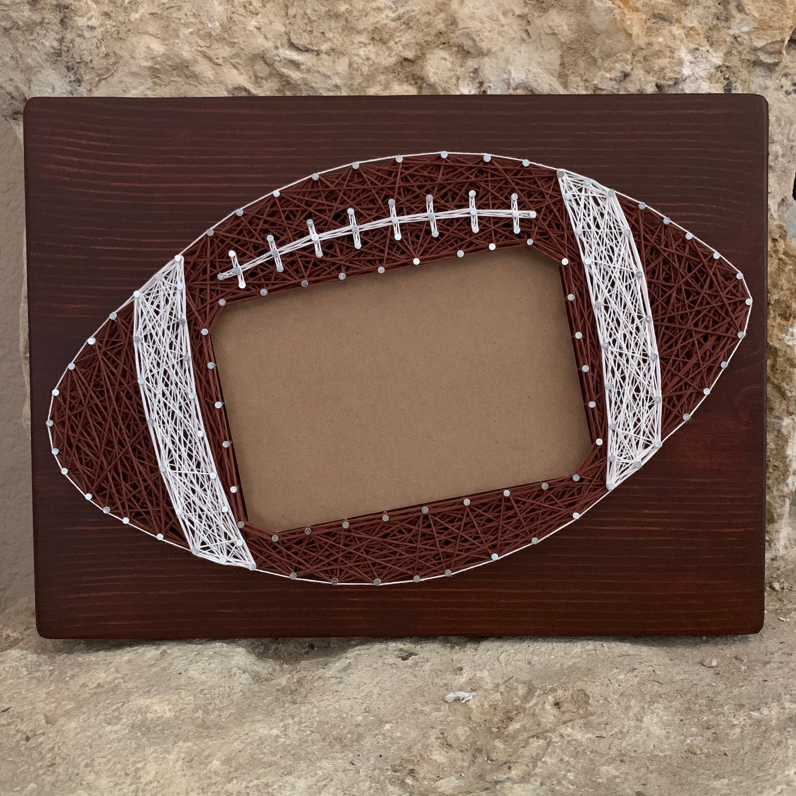 Football String Art Picture Frame Sign Game Room Decor Man - Etsy