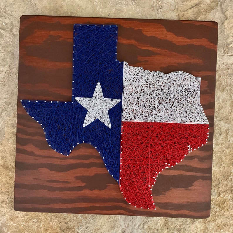 Texas String Art, Texas Flag Wood, Housewarming Gift, New Home Gift ...
