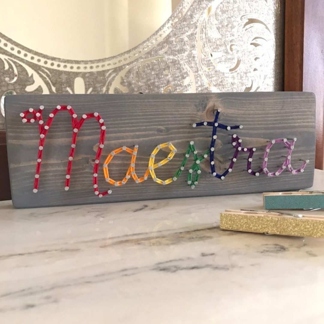 Spanish Teacher String Art Maestra Rainbow Sign Teacher - Etsy