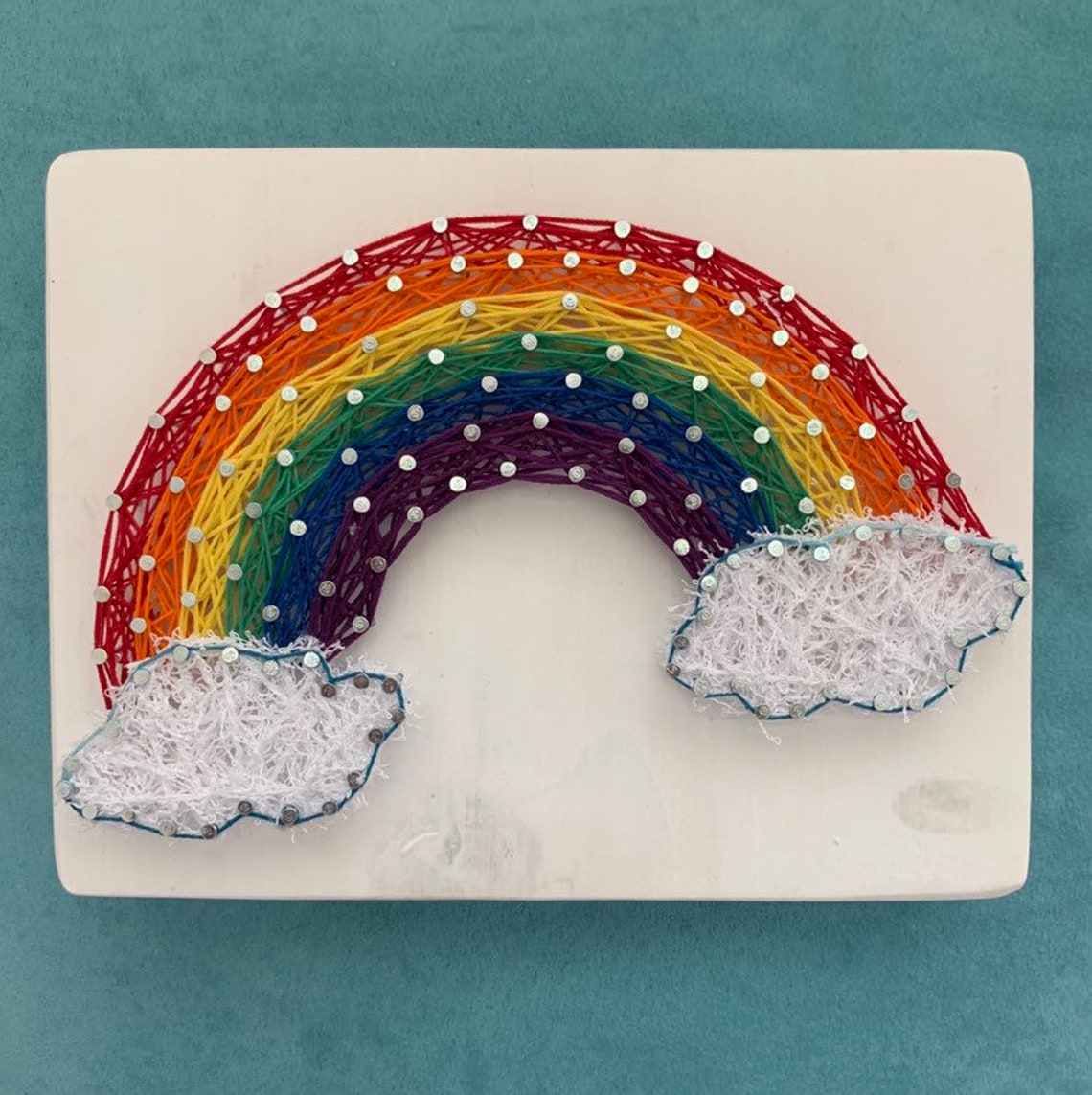 Rainbow String Art Sign for Nursery Rainbow Baby Gift Room | Etsy