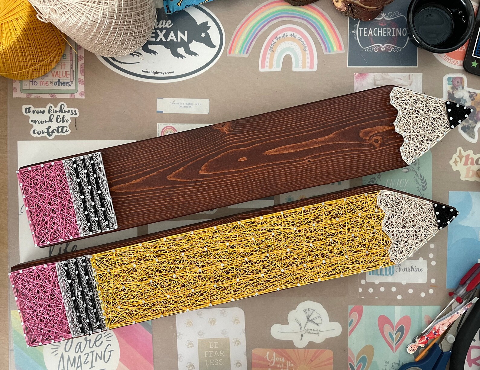 Pencil String Art Classroom Sign Elementary Teacher Gift - Etsy