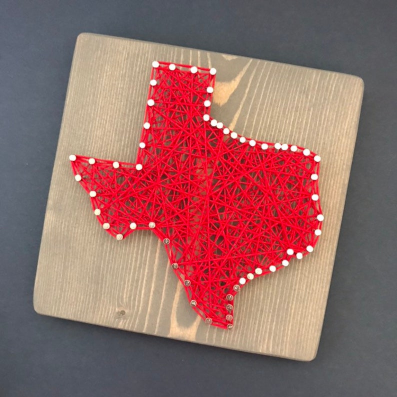Texas String Art Kit State Sign Wall Decoration Birthday - Etsy