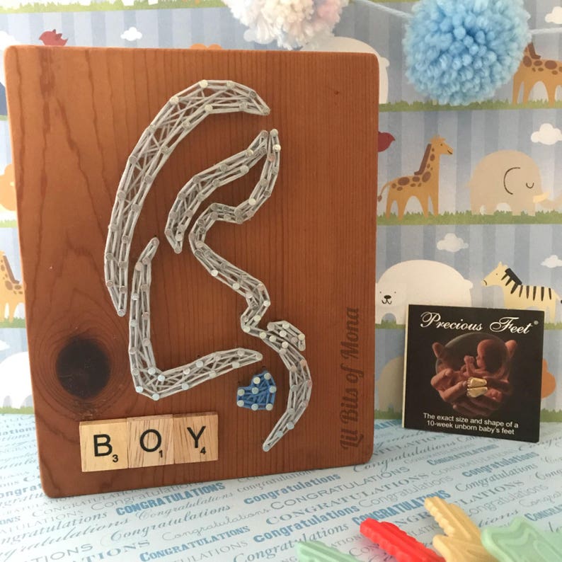 Baby Bump String Art Baby Gift Gender Reveal Baby Shower | Etsy
