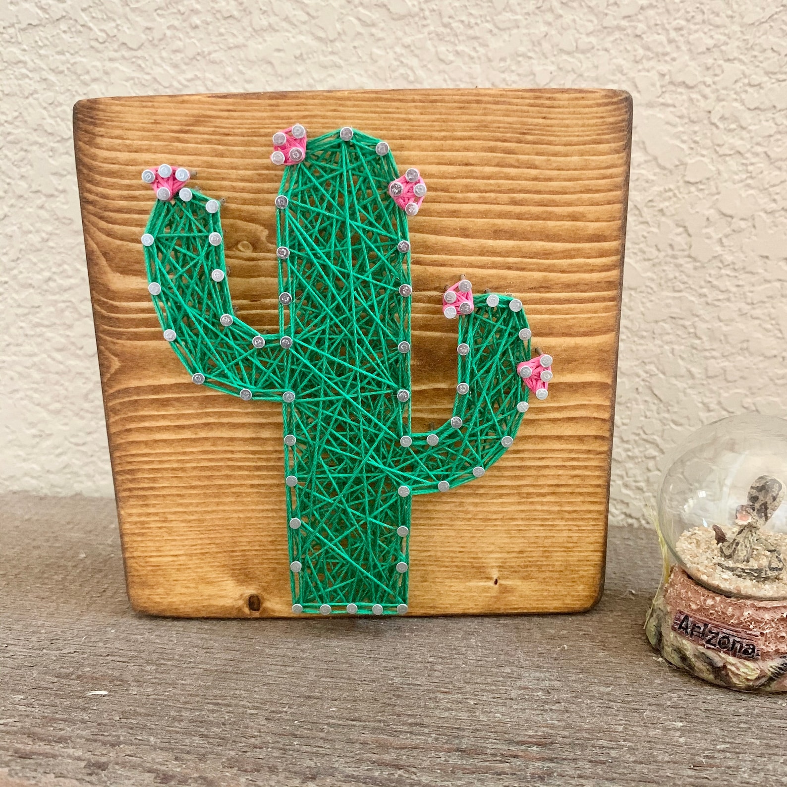 Cactus String Art Desert Bloom Prickly Pear Desert Theme | Etsy