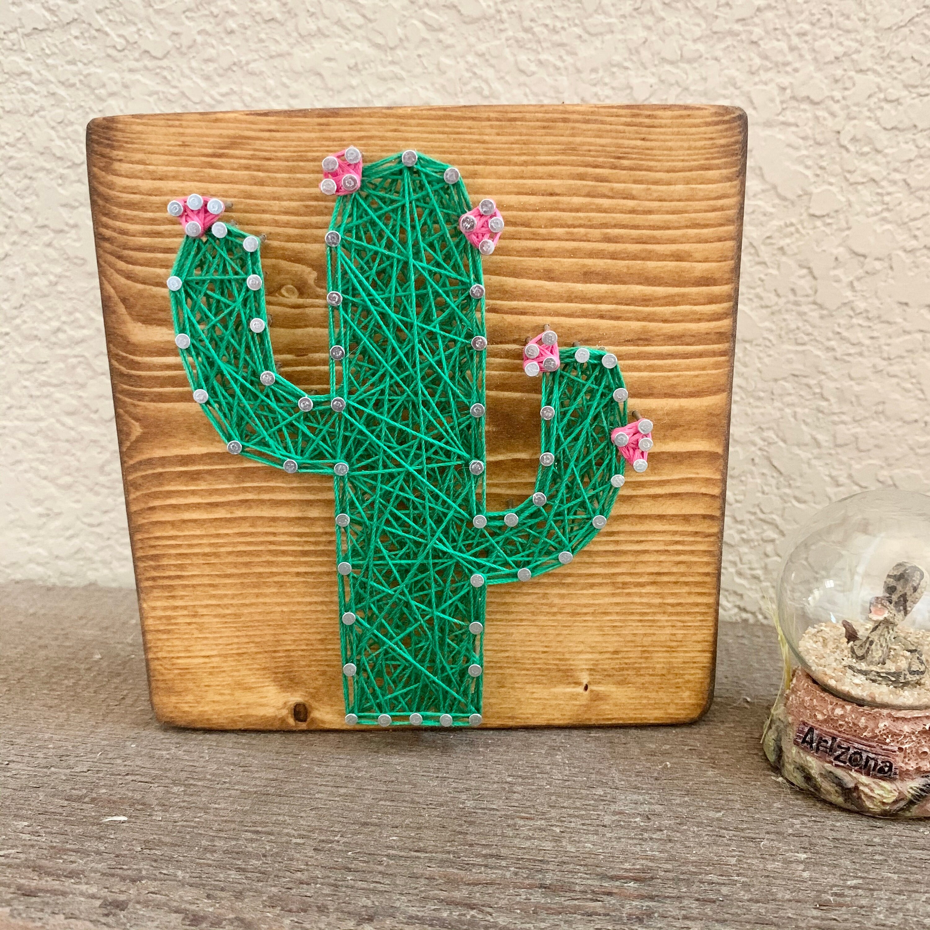 Cactus String Art Desert Bloom Prickly Pear Desert Theme | Etsy