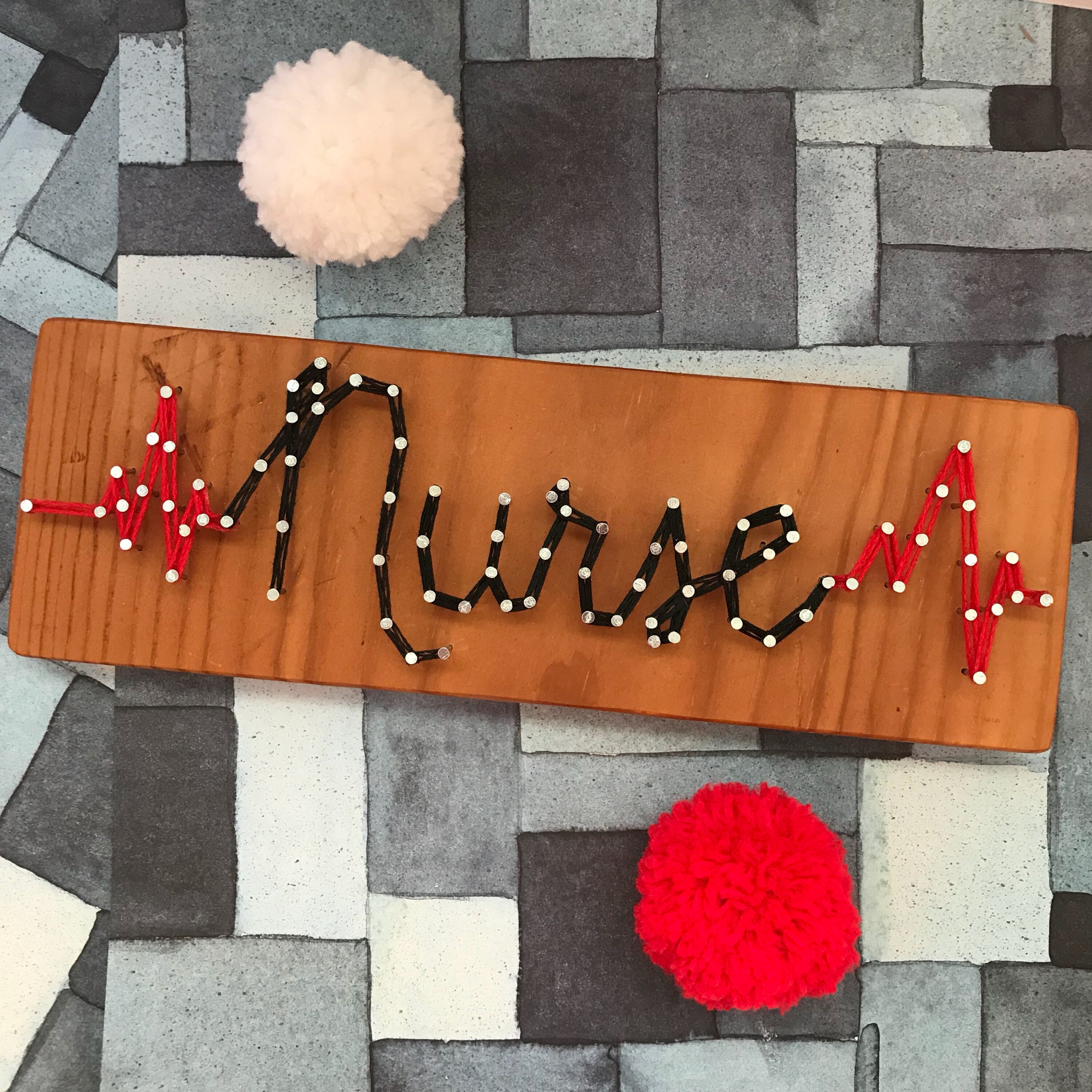 Nurse String Art School Nurse Sign Nurse Graduation Gift | Etsy