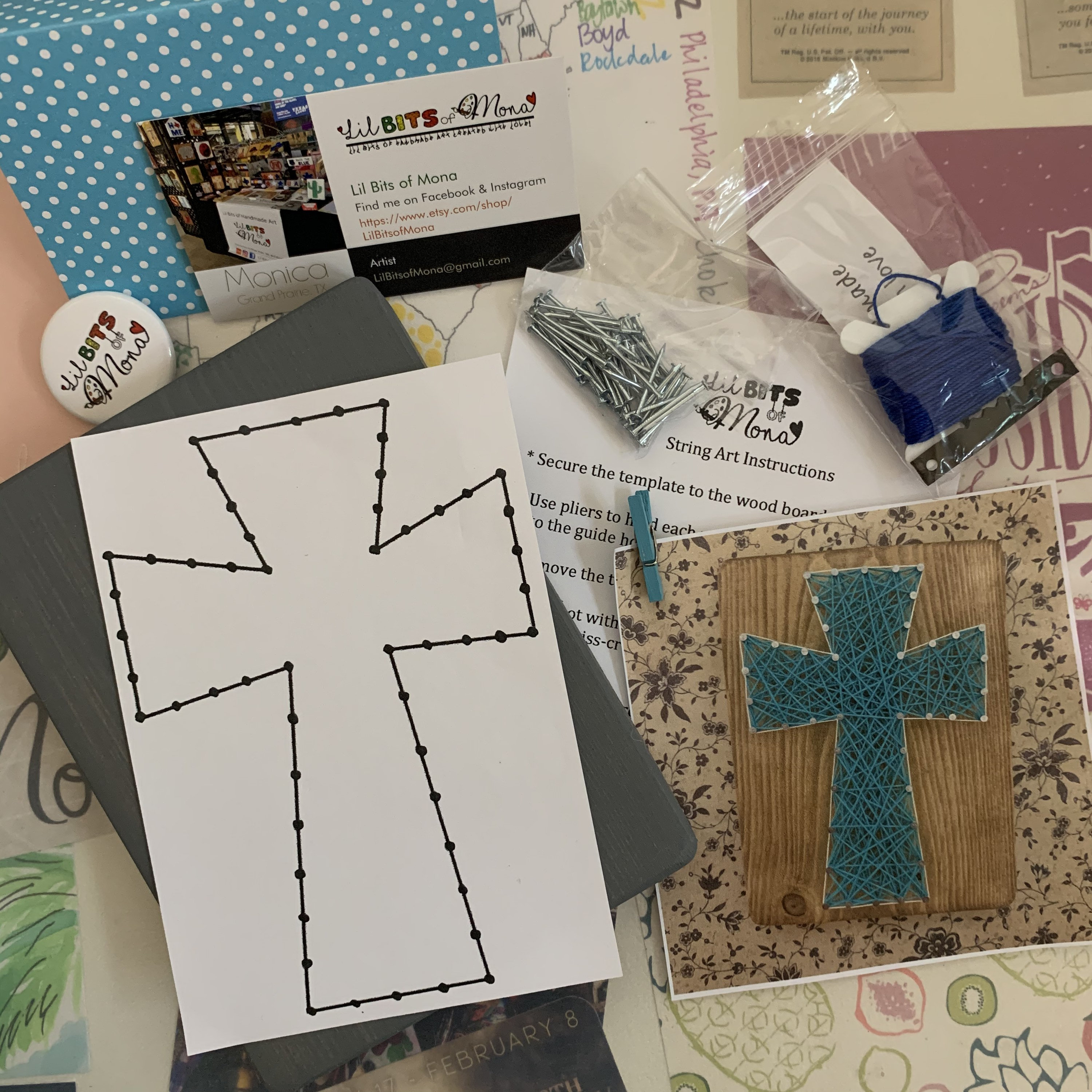 Cross String Art Kit Religious Art Gift of Faith Easter - Etsy