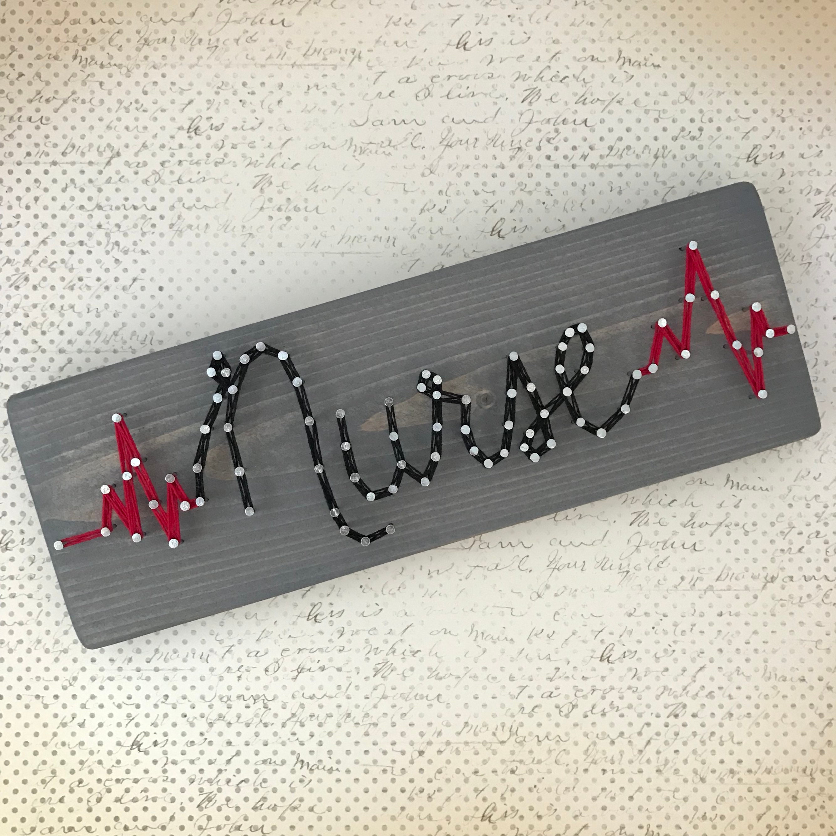 Nurse String Art School Nurse Sign Nurse Graduation Gift | Etsy